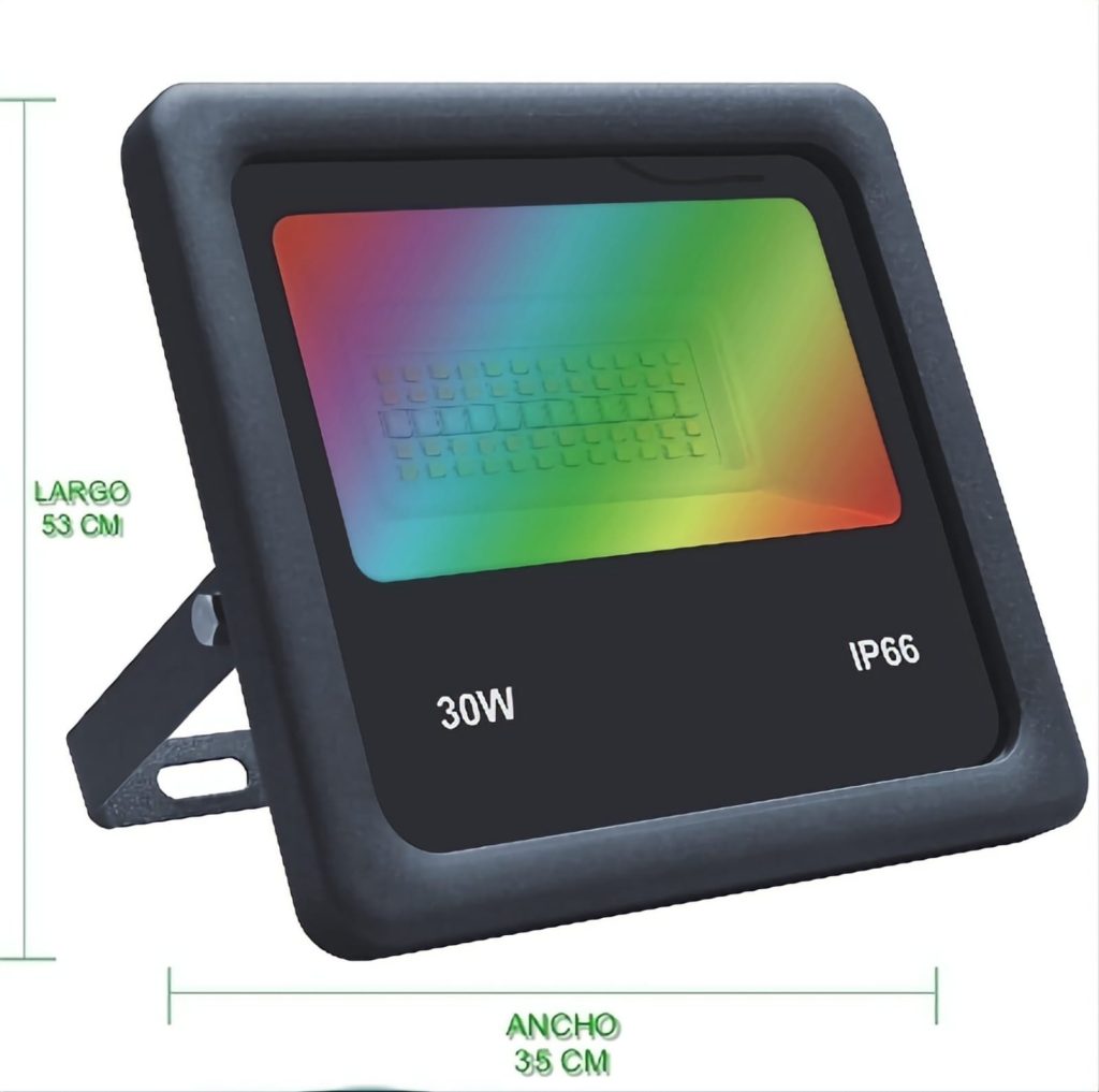 Reflector Smart led 30w RGB - Lámparas Solares | Reflectores Solares ...